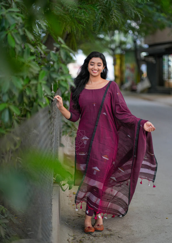 Wine Lenin cotton set – Vastrasuka